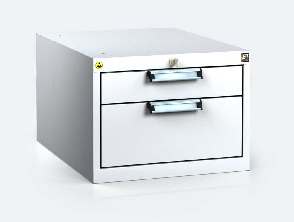 Závěsný univerzální ESD kontejner pro pracovní stoly 351 x 480 x 600 ...