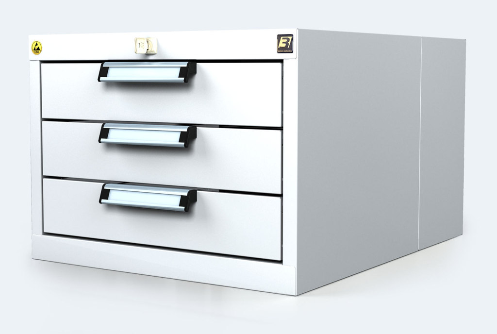 Závěsný univerzální ESD kontejner pro pracovní stoly 351 x 480 x 600 ...